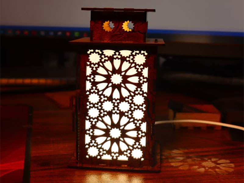 Laser Cut Wooden Lantern Style Lamp Design | svg, cdr, dxf File ...
