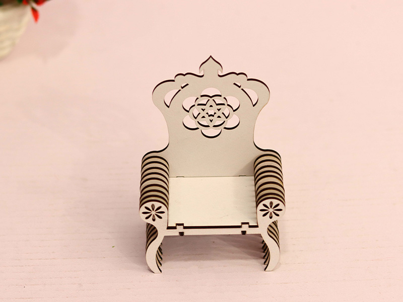 Laser Cut Elegant Miniature Wooden Chair for Dollhouses | dxf, svg, cdr ...