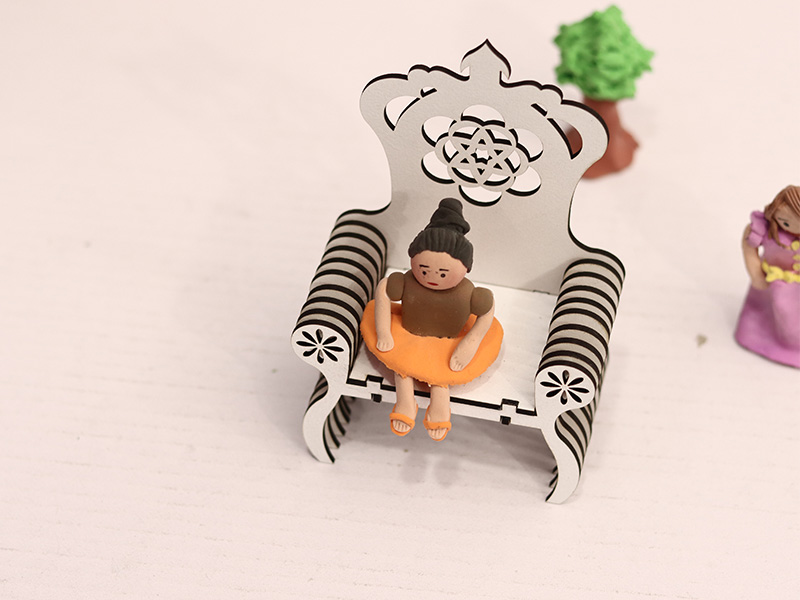 Laser Cut Elegant Miniature Wooden Chair for Dollhouses | dxf, svg, cdr ...