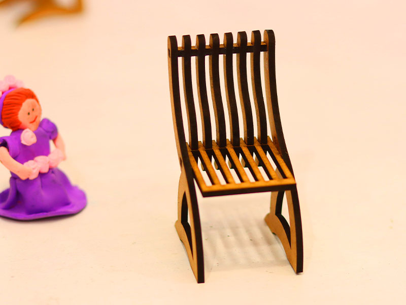 Laser Cut Dollhouse Furniture Miniature Chair Design | dxf, svg, cdr ...