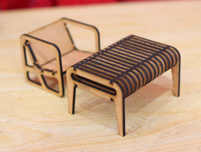 Laser Cut Dollhouse Furniture Miniature Table Design | dxf, lbrn, cdr ...